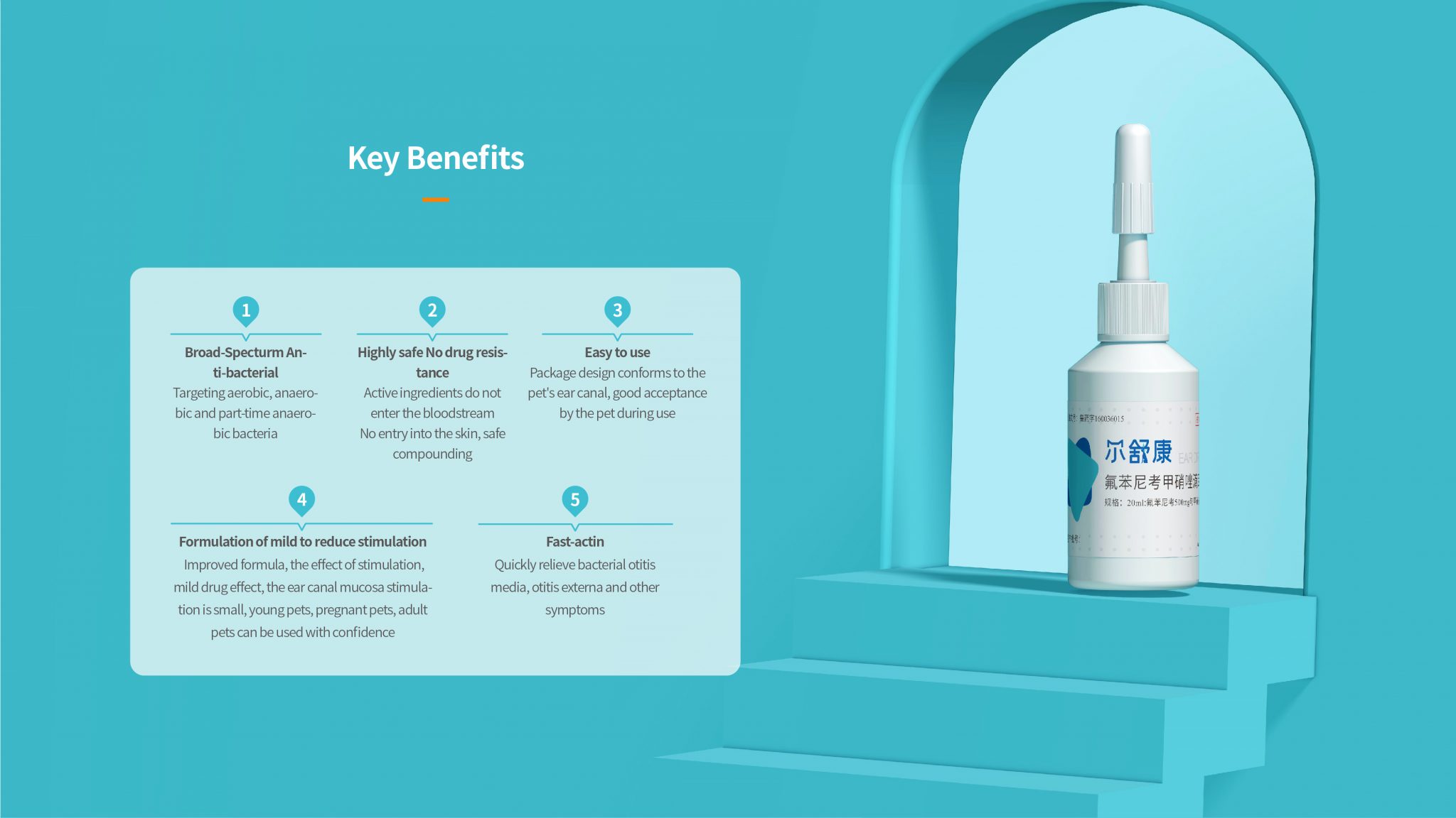 Er Shu Kang · Florfenicol and Metronidazole Ear Drops - pulike