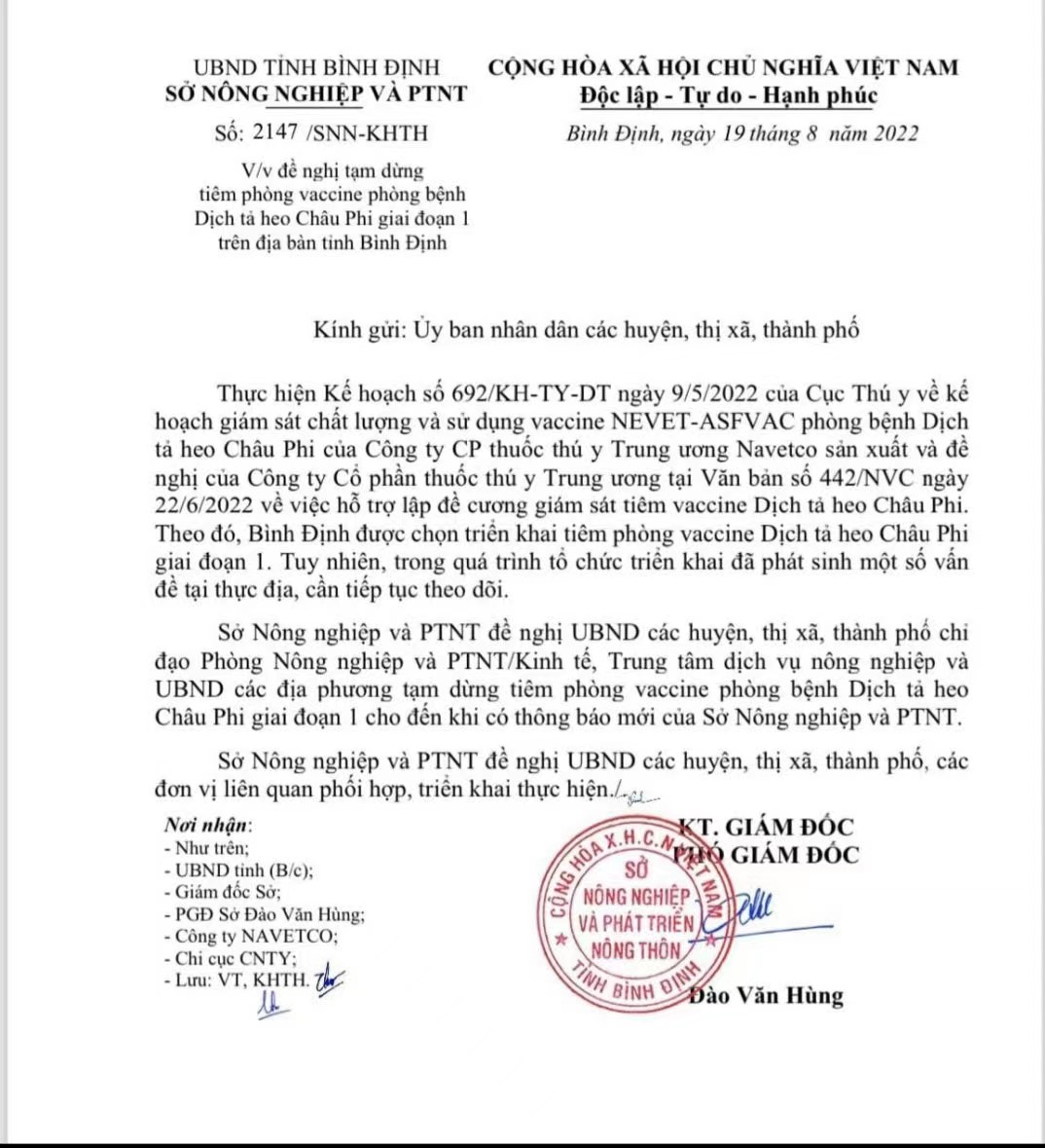Vietnam urgently suspends its world's first commercial African swine ...